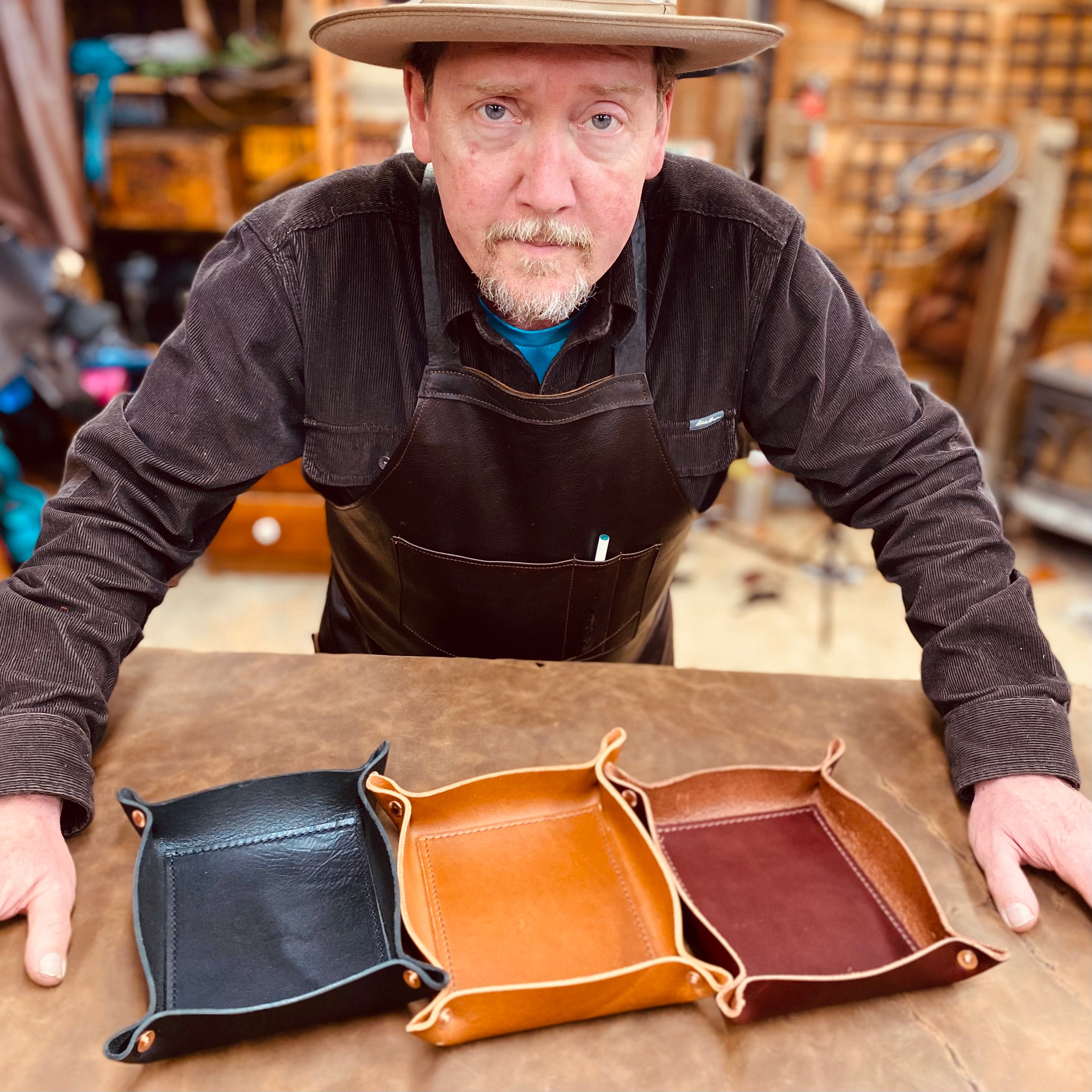 Rectangular Valet Tray | STICKMAN LEATHER